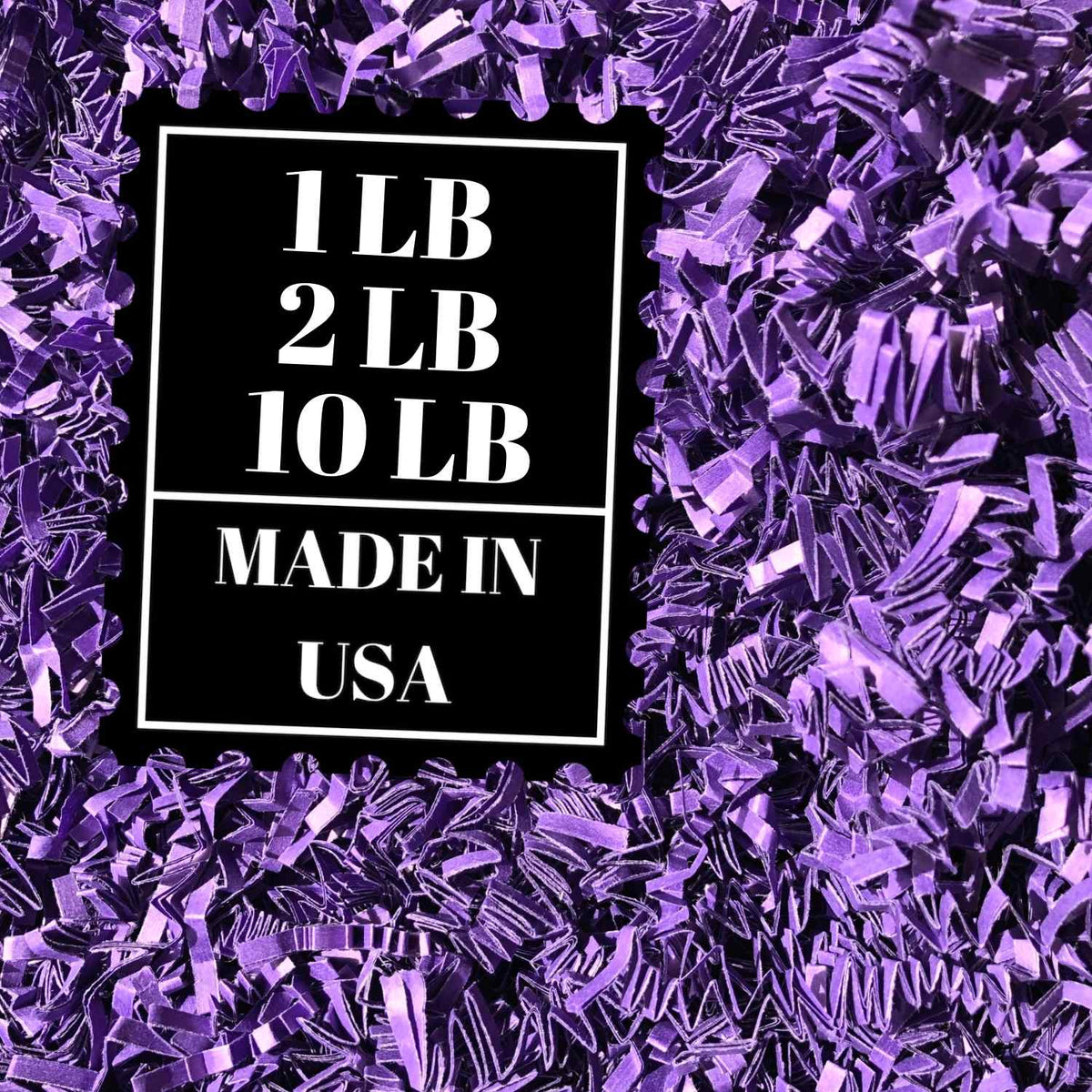 Purple Crinkle Paper Shredded Filler in All Sizes | Mrs Fizz